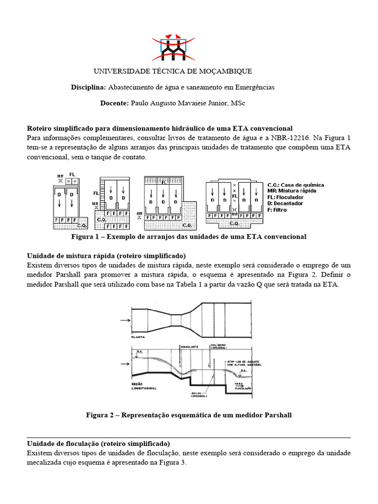 Dimensionamento de ETA Convencional | PDF | Filtragem