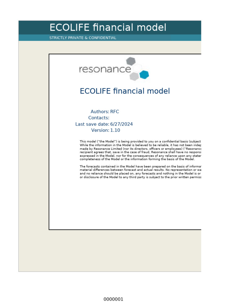 Financial Model Example | PDF | Debt | Interest