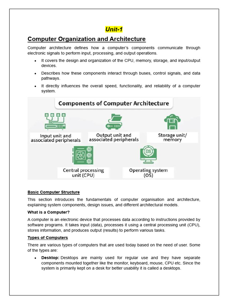 Computer Architecture | PDF | Computer Data Storage | Central Processing Unit