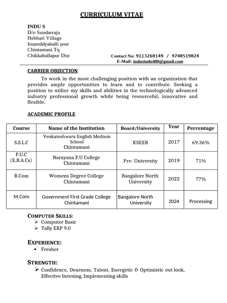 Indu Resume (1) (1) | PDF
