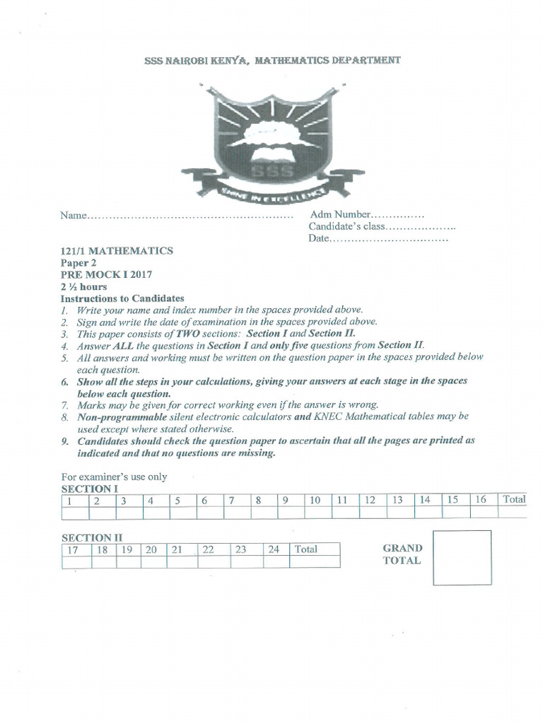 Maths P2 - MS | PDF