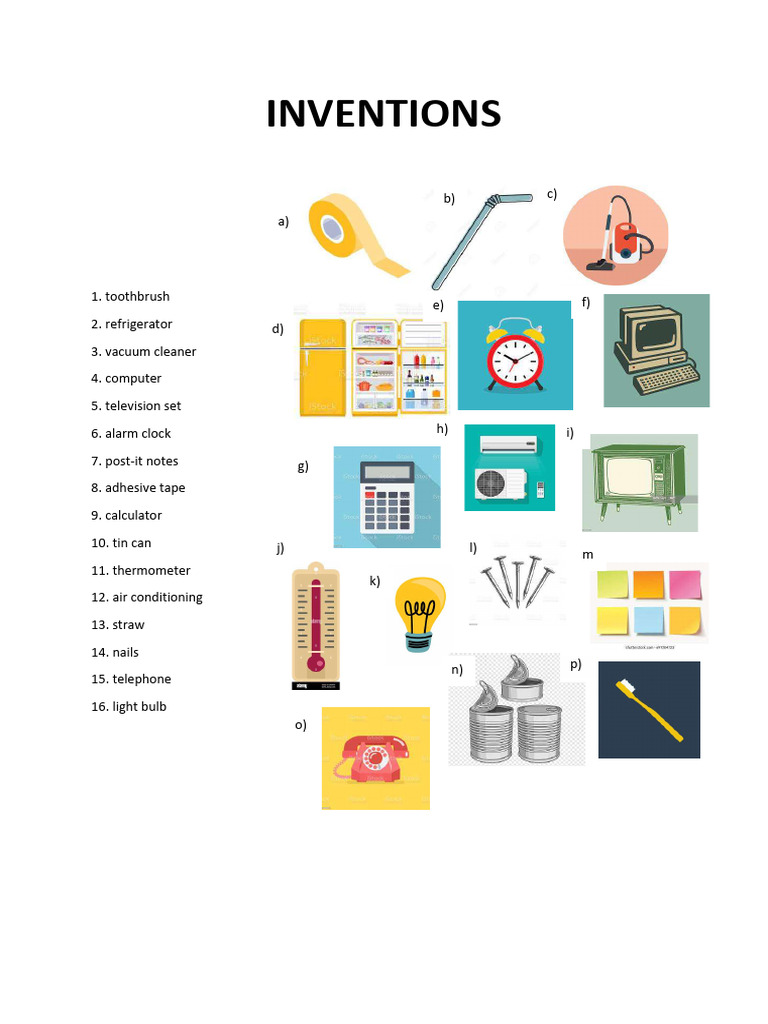Essential Everyday Inventions List | PDF