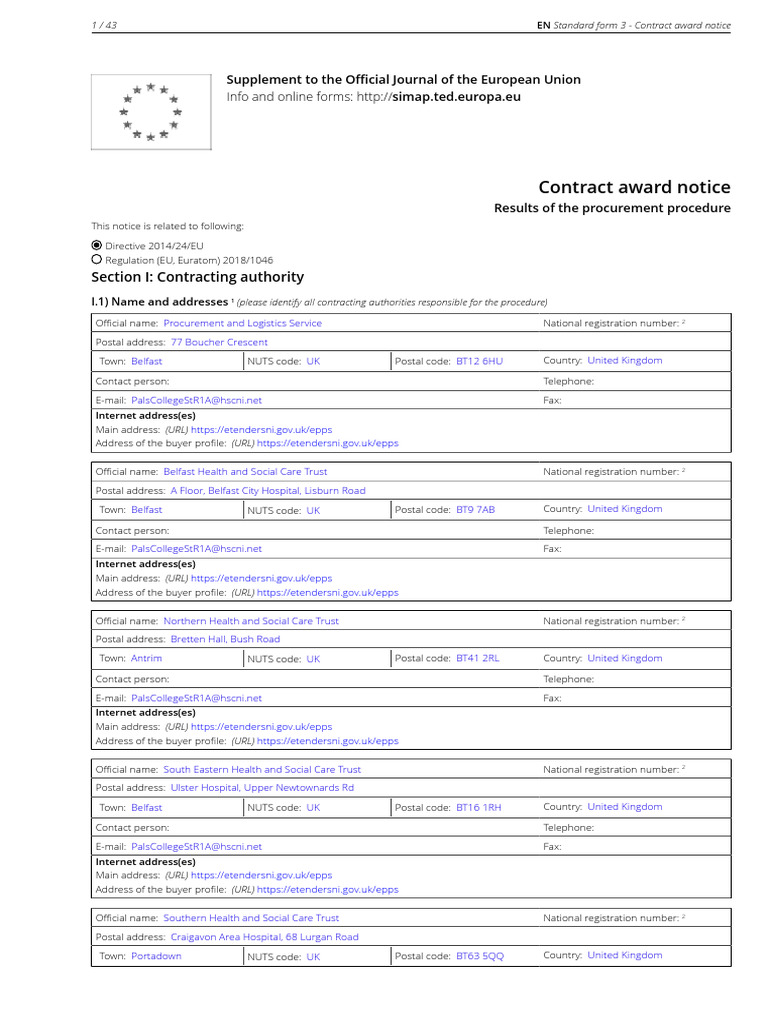 Contract Award Notice: Diathermy Devices | PDF
