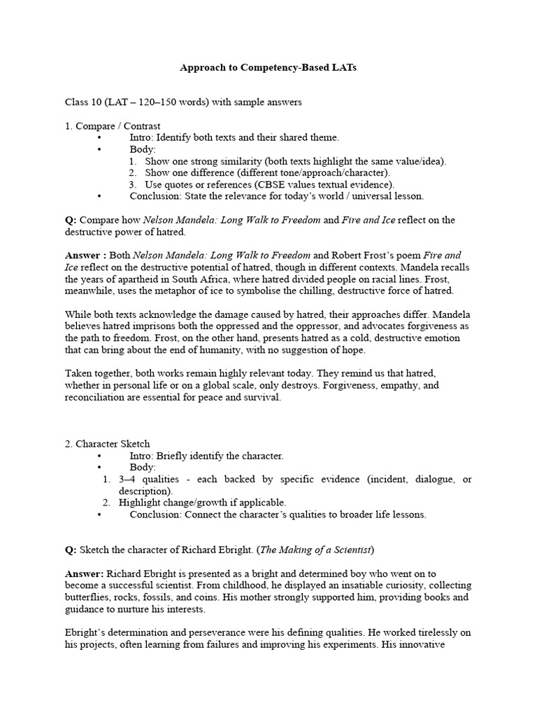 Approach To Competency Based Questions | PDF | Hatred | Faith