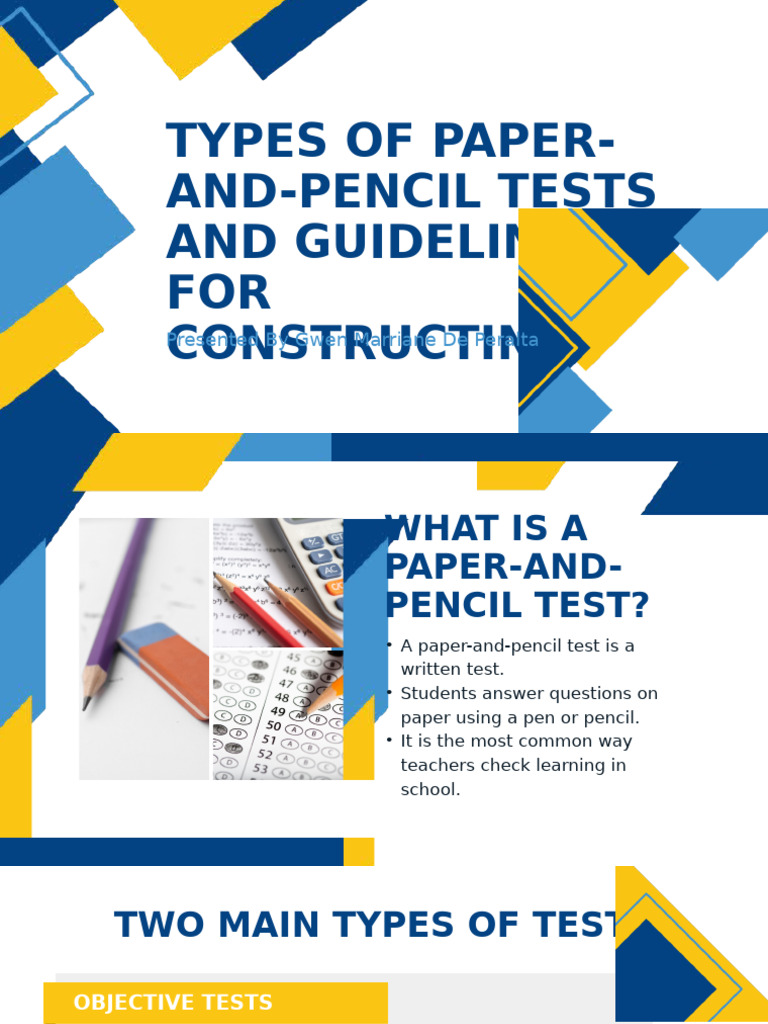 Blue Yellow Modern Geometric Business Proposal Presentation | PDF ...