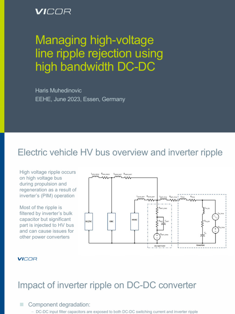 Event EEHE 2023 Managing High Voltage Line Ripple Rejection ...