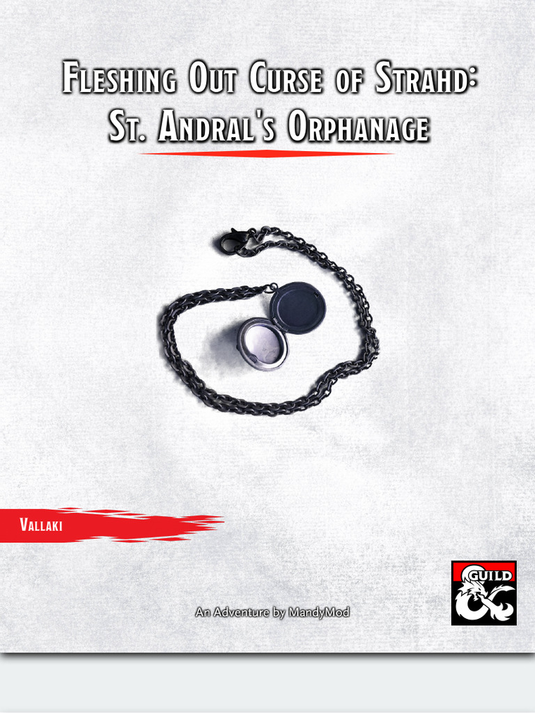 Fleshing Out Curse of Strahd - St. Andral's Orphanage - GM Binder | PDF ...