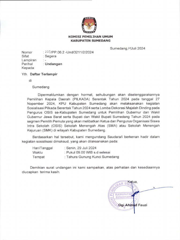227 Und Sosialisasi Lomba Mading Tahura | PDF