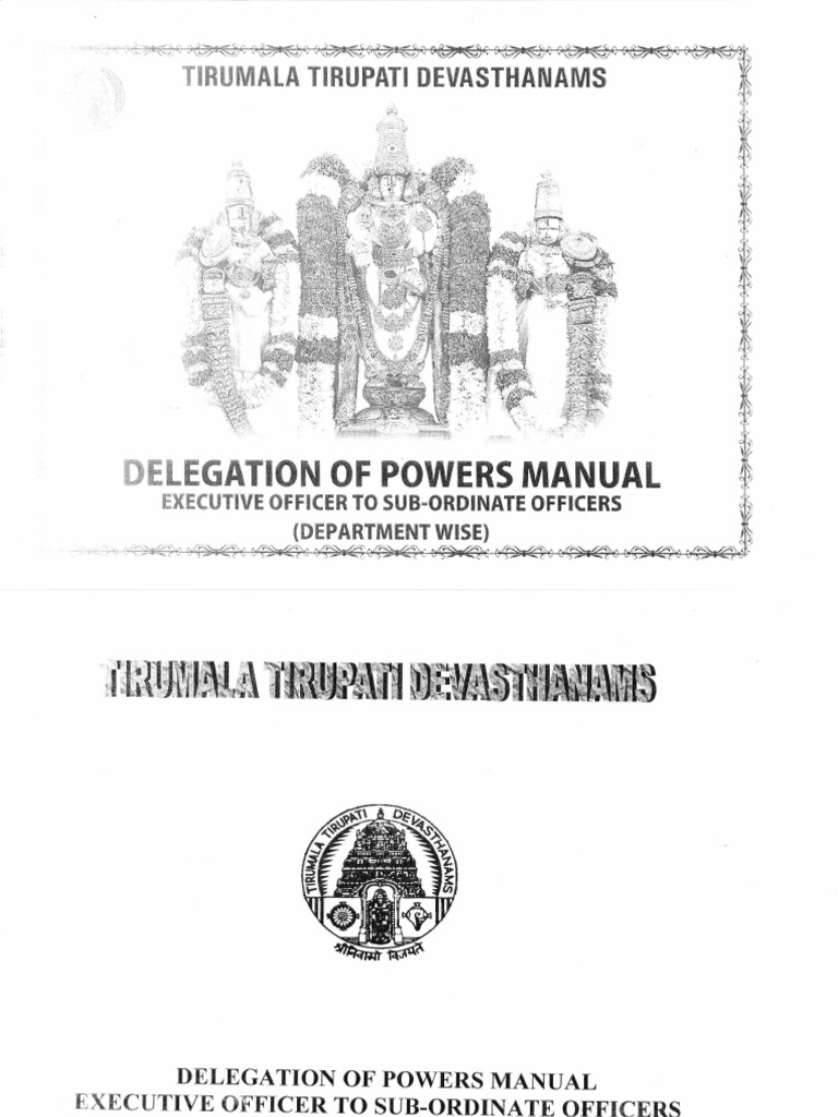 Delegation of Powers Manual | PDF