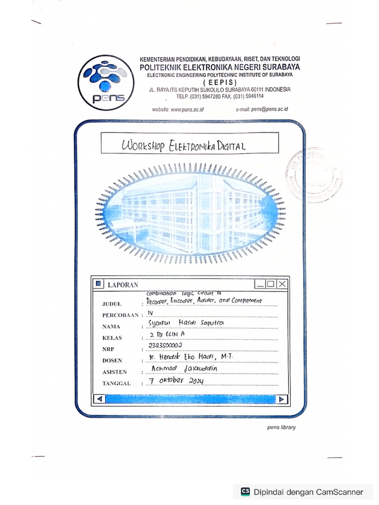 Combination Logic Circuit III, Decider, Encoder, Adder, and Complement ...