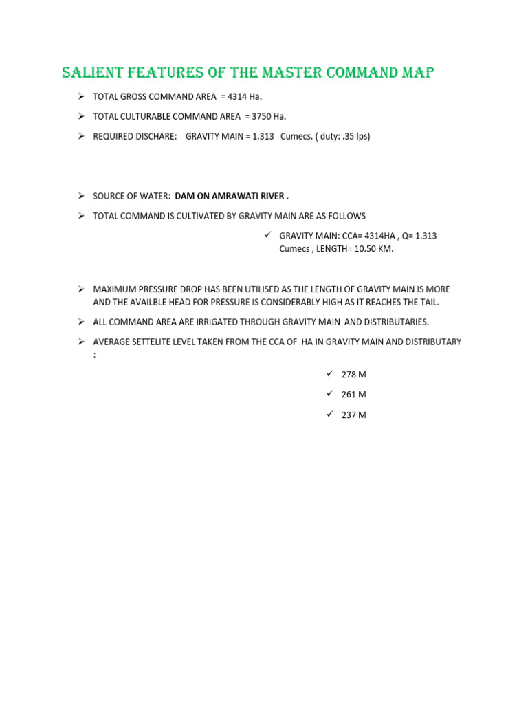Total Gross Command Area | PDF