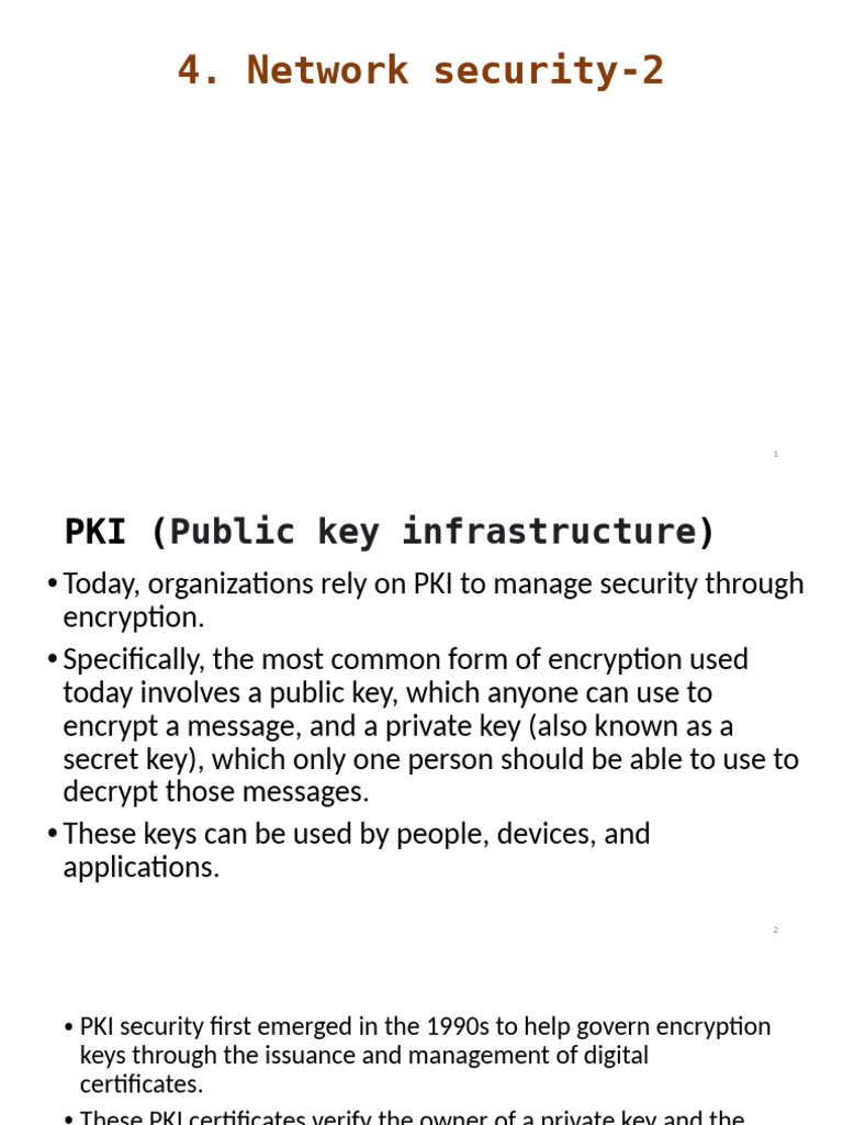 CH 4 Network Security 2 | PDF | Denial Of Service Attack | Transmission ...