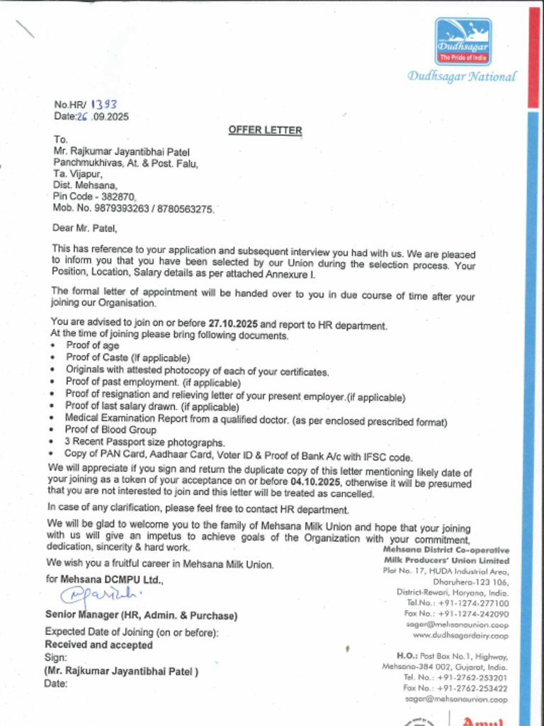 Mr. Rajkumar Jayantibhai Patel | PDF