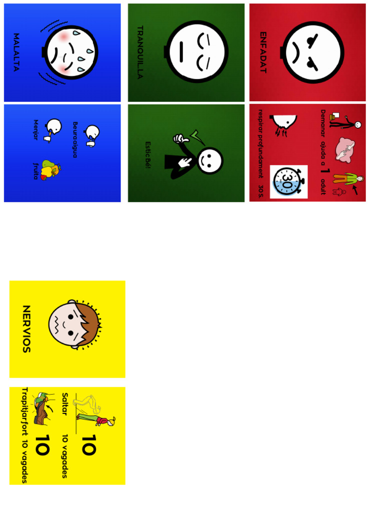 Tarjetas Educativas Sobre Memorama de Emociones en Rosa Beige Blanco | PDF