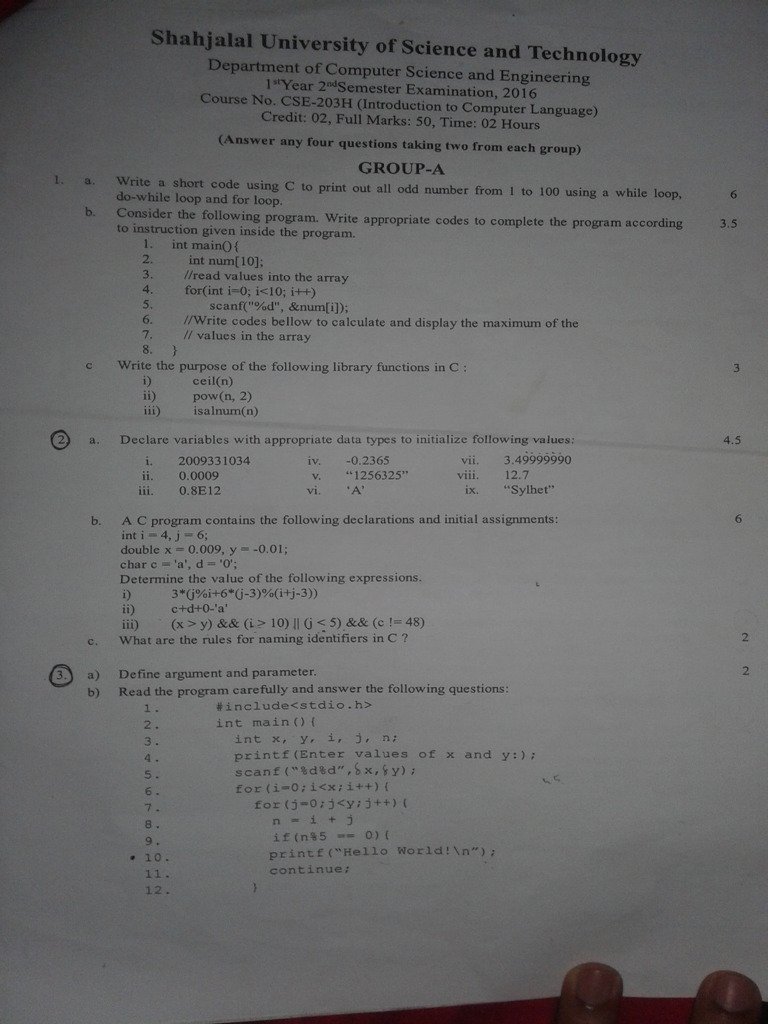 Raw Cse, Eco, Numerical (1 Set Question) | PDF