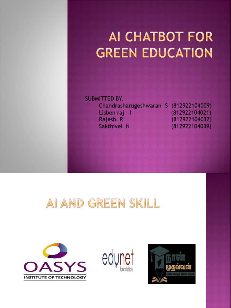 AI Chatbot For Green Education 31 | PDF | Artificial Intelligence ...