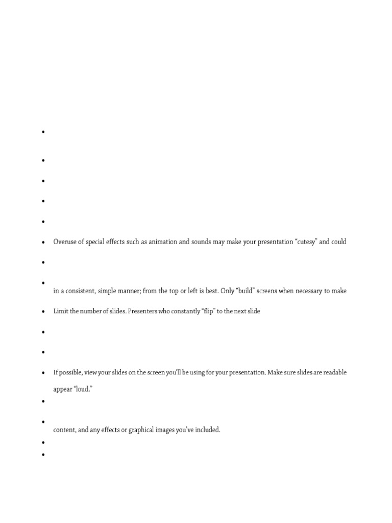 Handouts - Tips For Creating and Delivering An Effective Presentation ...