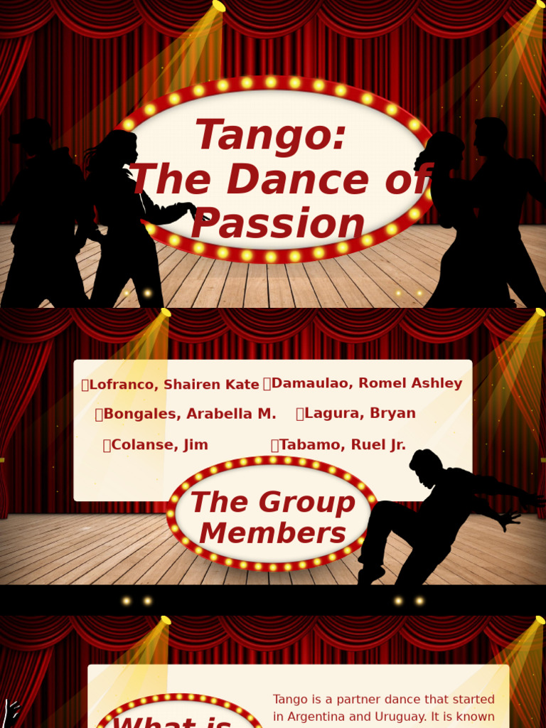 ACTIVITY # 1TANGO (GROUP 6) Powerpoint - Presentation | PDF | Tango ...