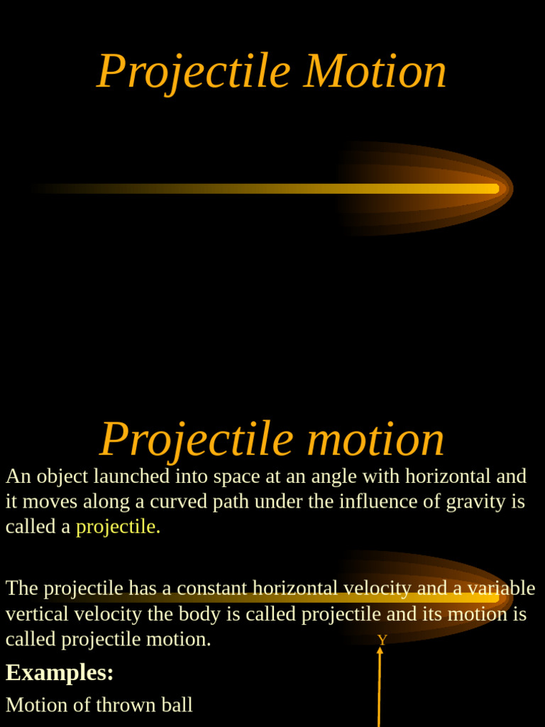 Lecture #8 Projectile Motion | PDF