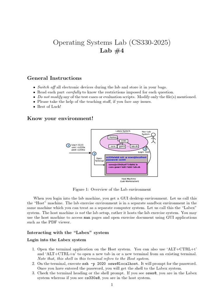 CS330 2025 Lab4 | PDF | Computing | Software Development