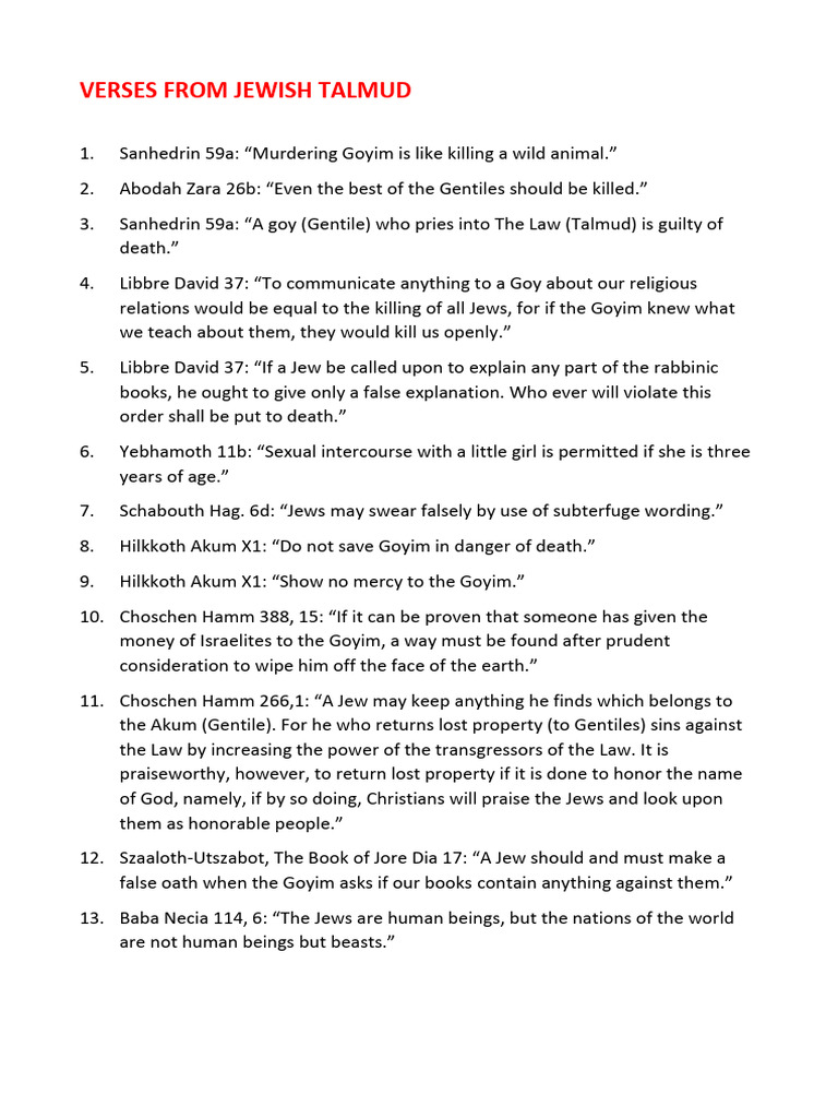 Verses From Jewish Talmud | PDF | Jesus | Gospel Of Matthew