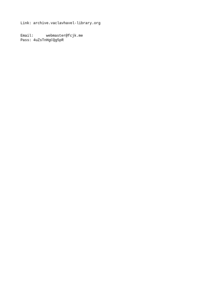 Archive.vaclavhavel Library.org | PDF