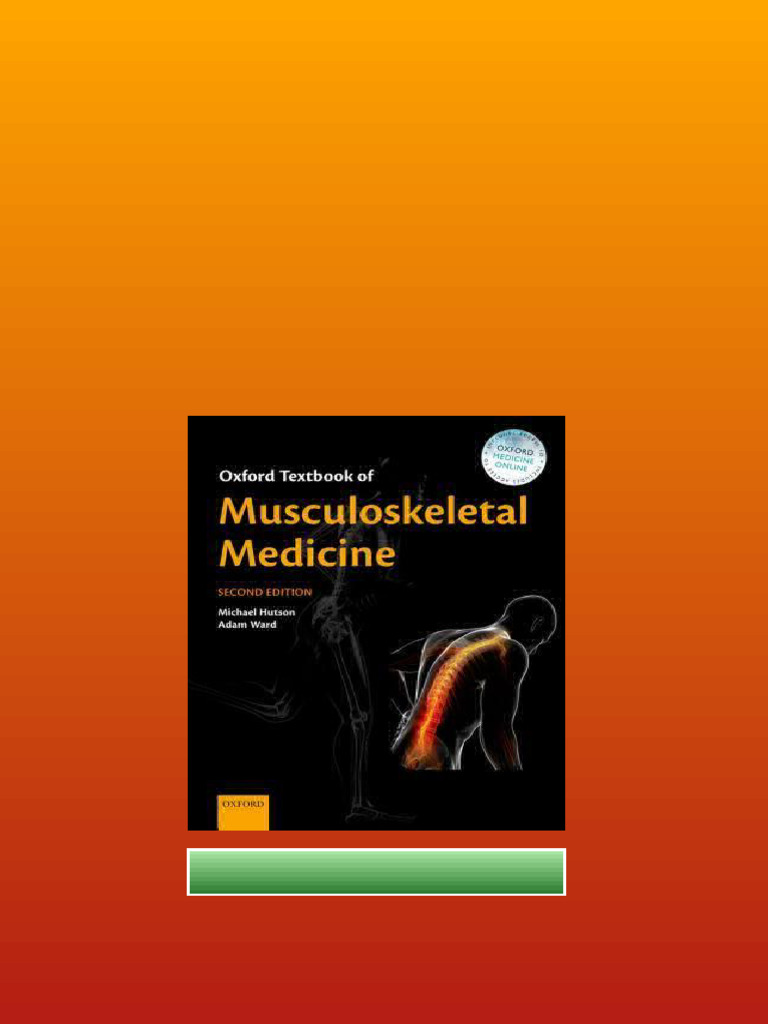 Oxford Textbook Of Musculoskeletal Medicine 2nd Edition Michael Hutson Adam Ward available full ...