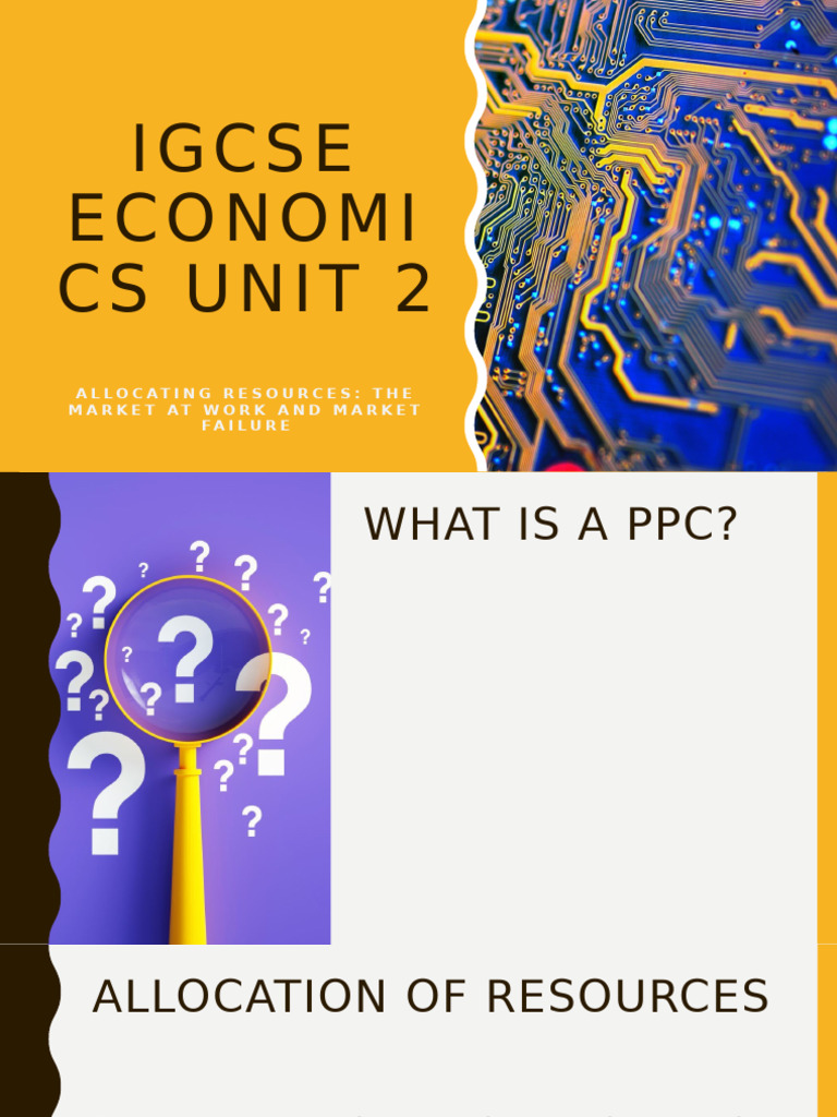 IGCSE Economics: Resource Allocation Insights | PDF | Price Elasticity ...