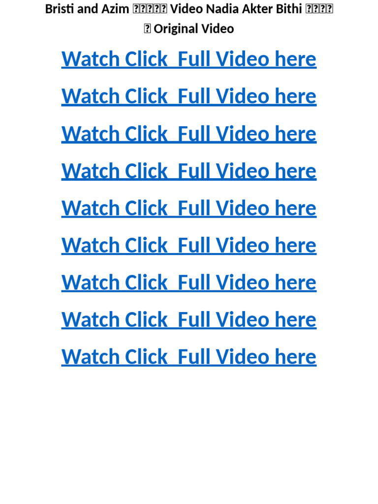 Bristi and Azim Viral Video Nadia Akter Bithi Viral Original Video | PDF