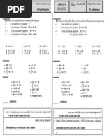 Exercices d'équations 1AC corrigés | PDF