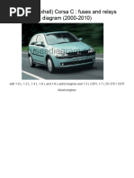 Opel Corsa B Fuse Box & Relay Guide | PDF | Headlamp | Opel