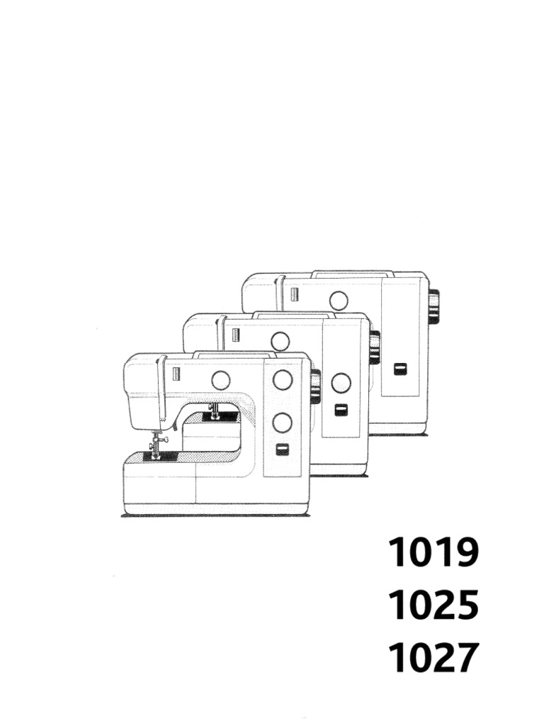 Singer 1019/1025/1027 Sewing Machine Instruction Manual | PDF