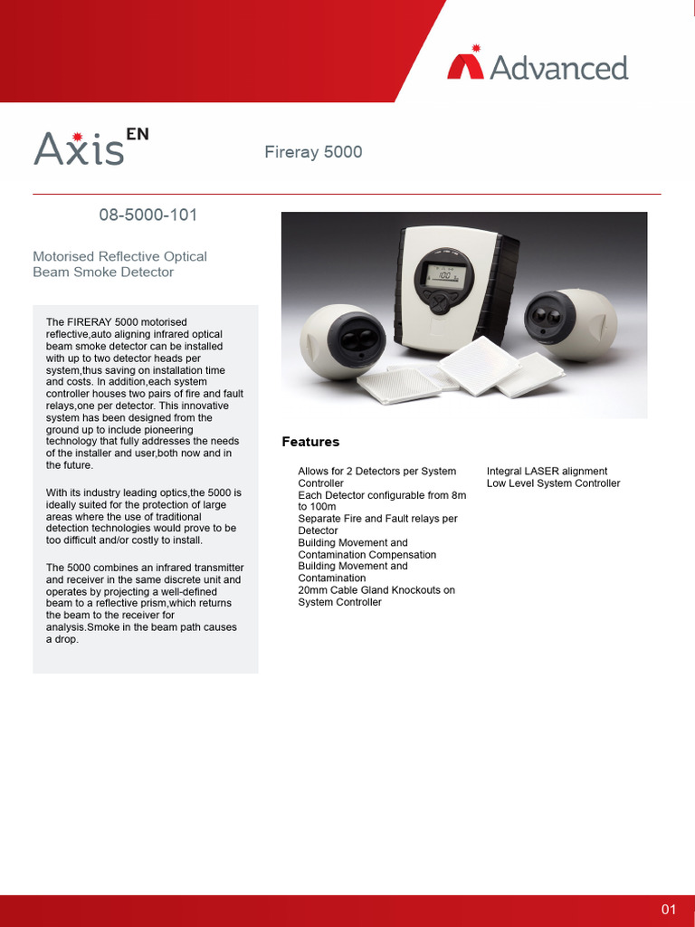 Beam Detectors Fireray-5000 | PDF | Optics | Electronics