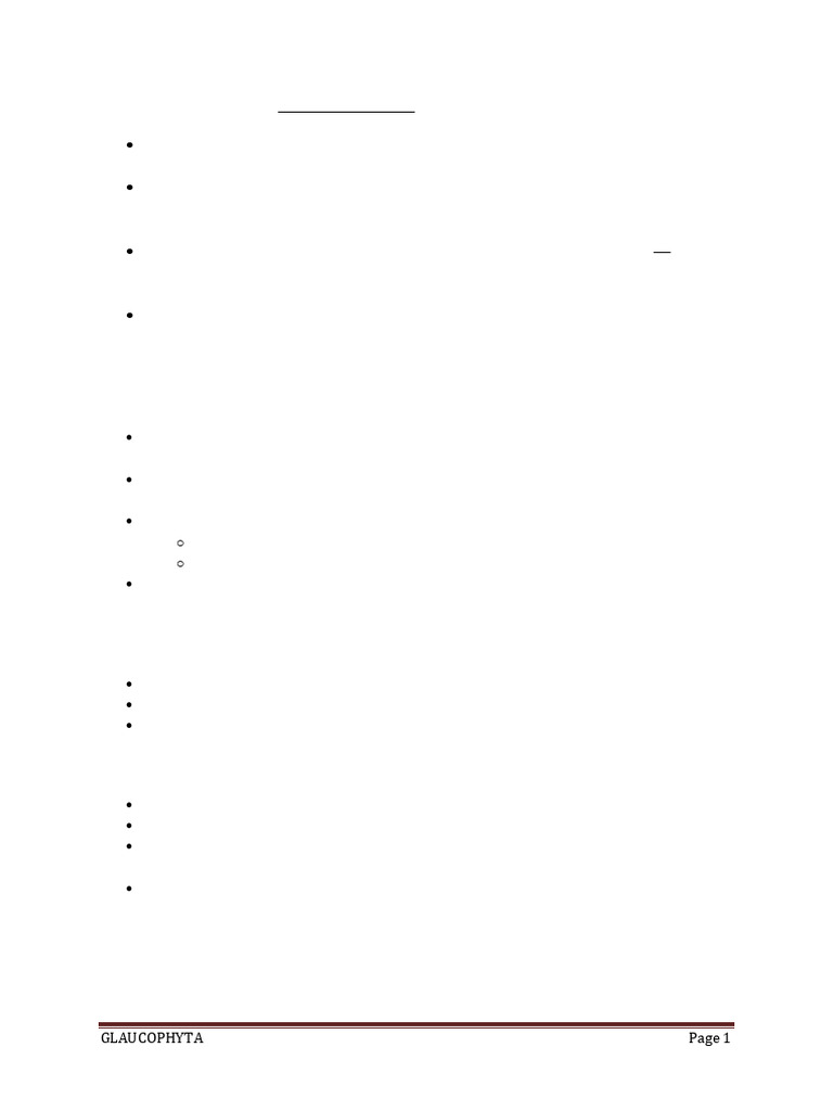 Glauco Phy Ta | PDF | Chloroplast | Cyanobacteria