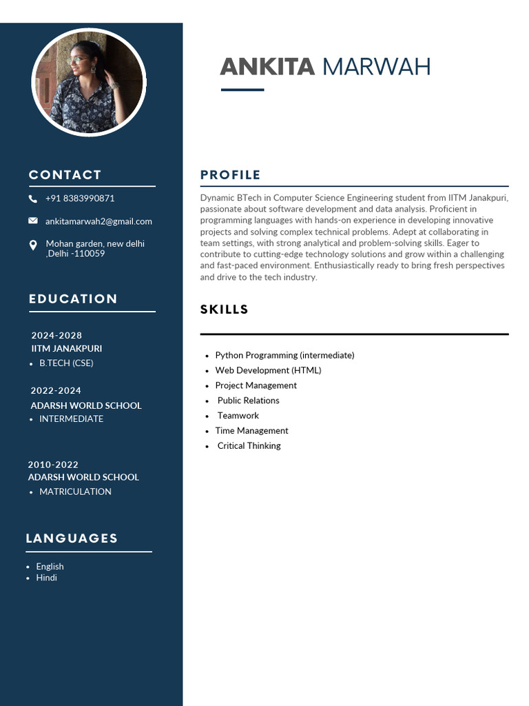 Ankita Marwah Resume | PDF