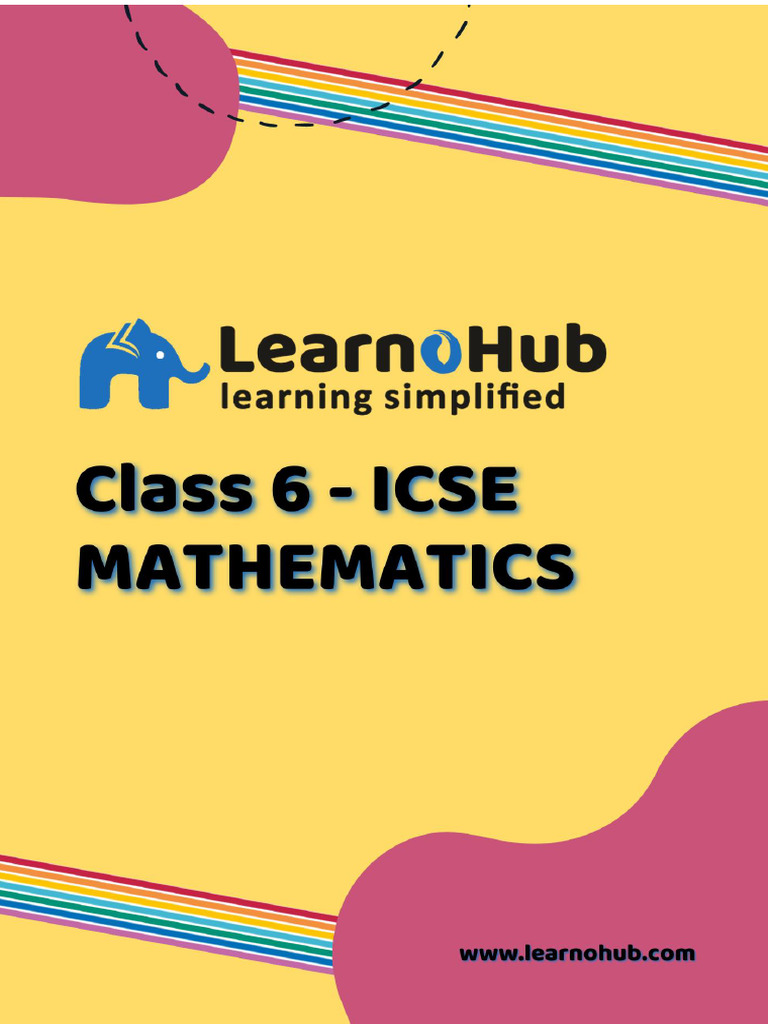 Class 6 ICSE Math Sample Paper 2 | PDF | Angle | Circle