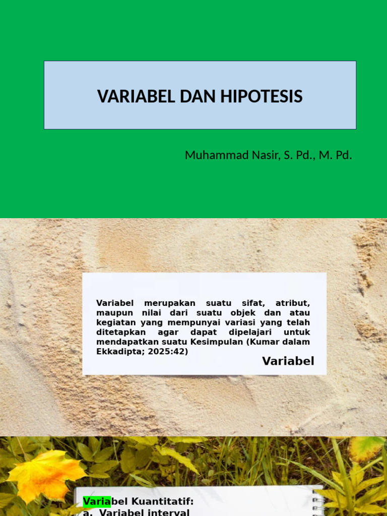 Variabel Dan Hipotesis | PDF
