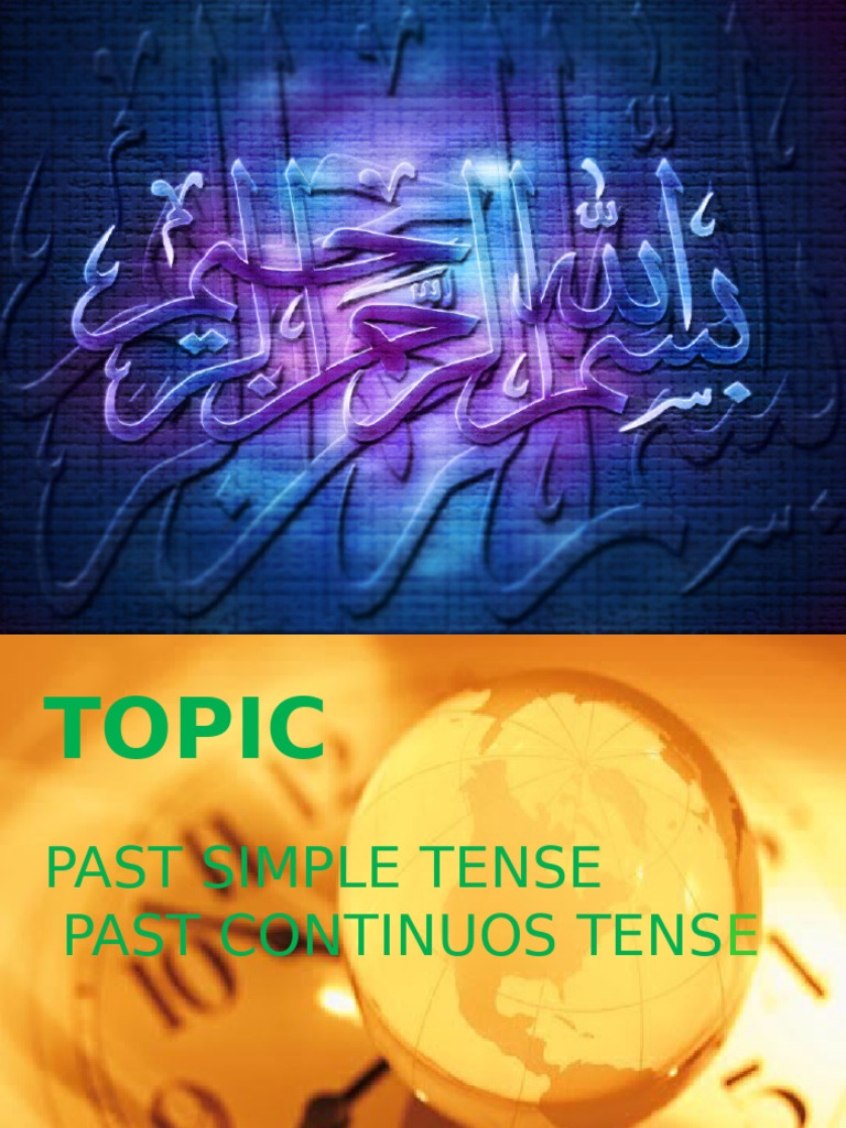 Simple Past Tense & Past Progressive Tense Notes 01 | PDF | Perfect ...