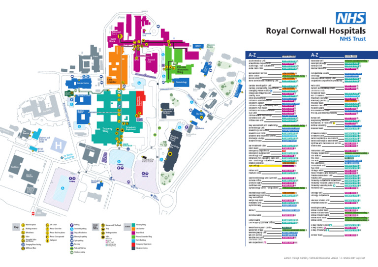 Royal Cornwall Hospital Treliske Site Map | PDF | Health Sciences ...