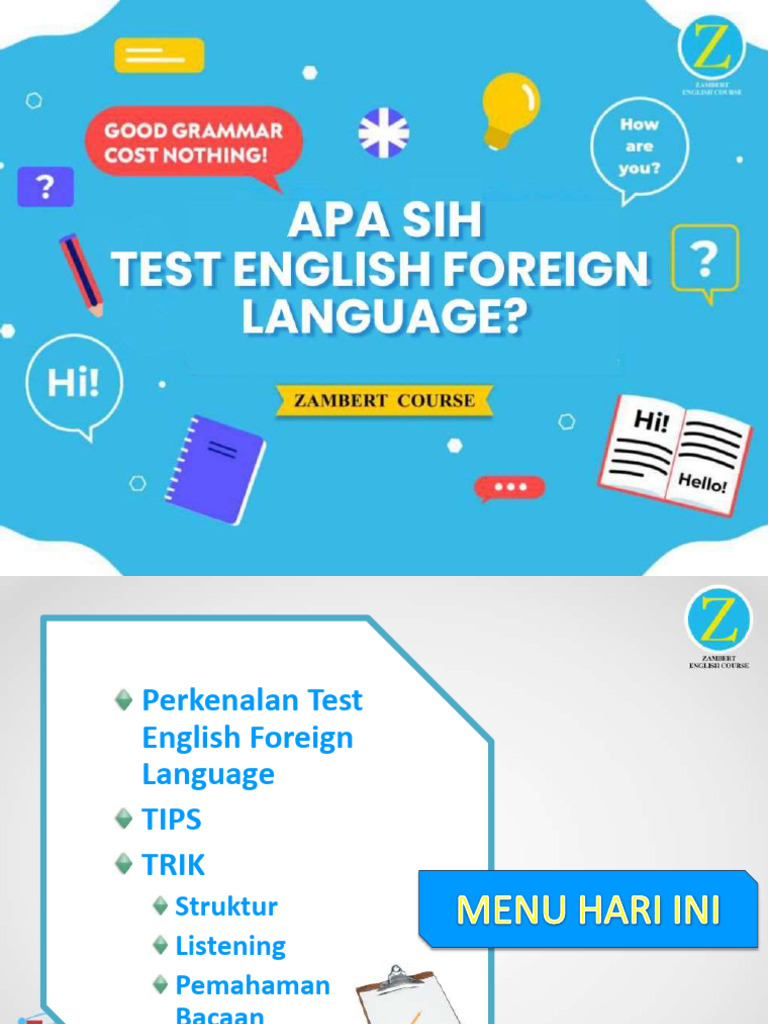 Sylabus Test English Foreign Language | PDF | Birds | Beak