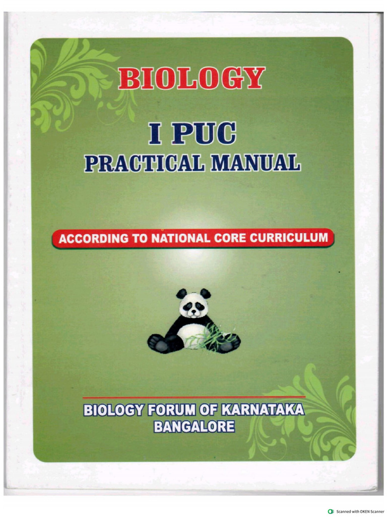 Bio Lab Manual | PDF