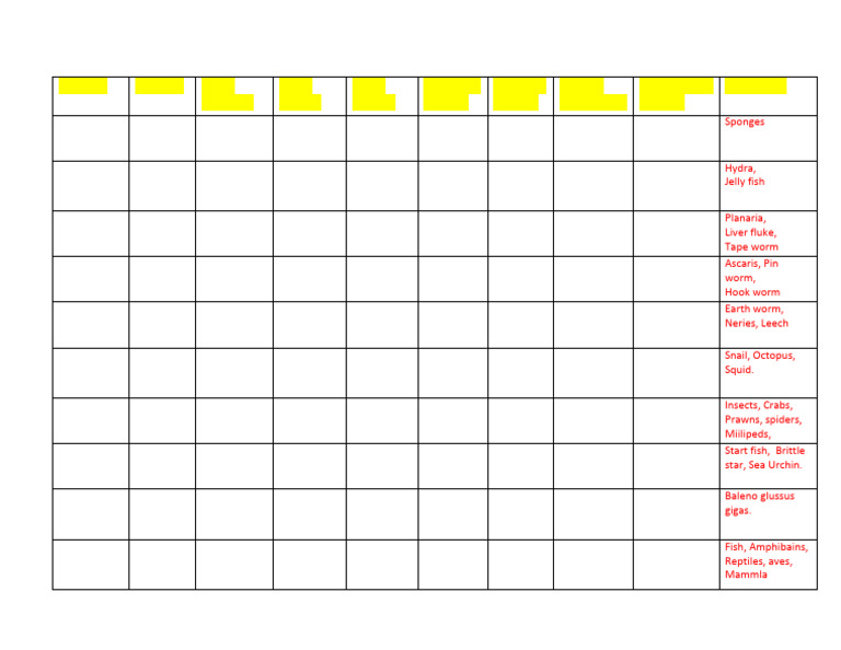 Kingdom Animalia Flow Chart | PDF | Organisms | Zoology