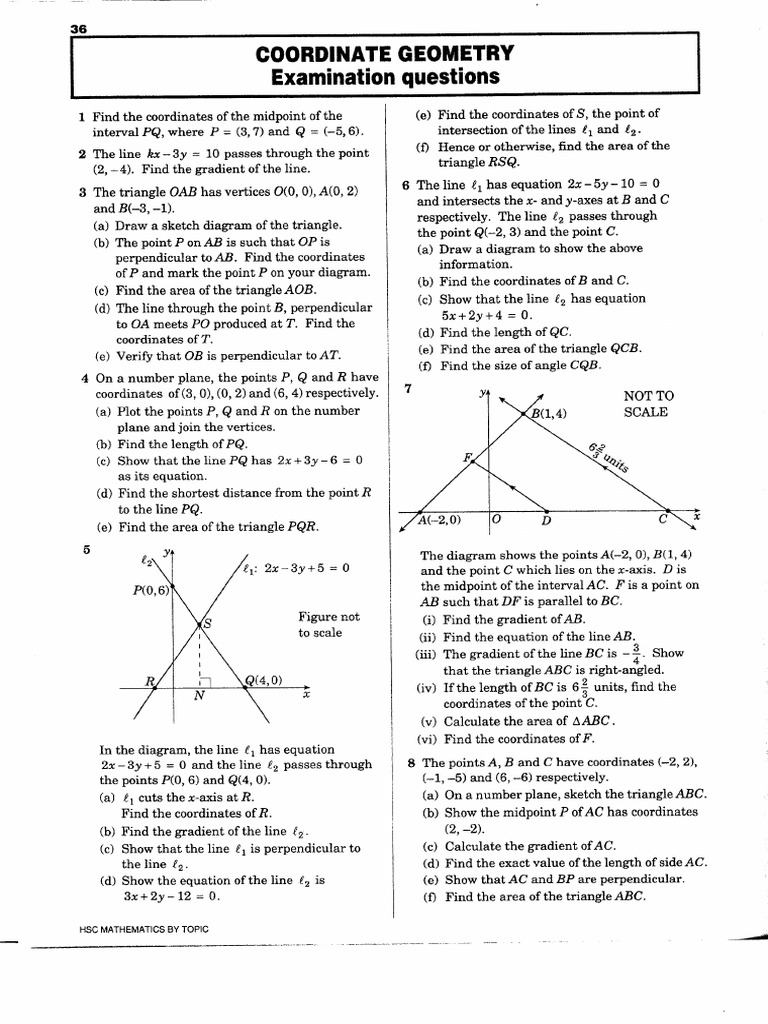 Coordinate Geometry | PDF