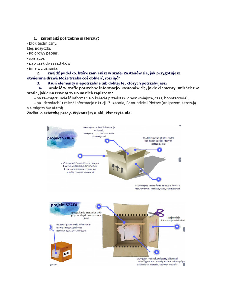 Opowiesci Z Narnii Projekt Szafa | PDF