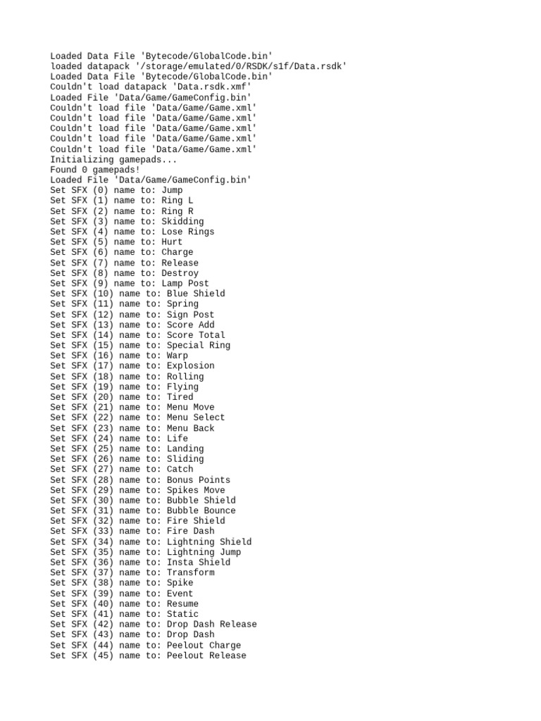 Game Data Loading and Errors Report | PDF | Text File | Data