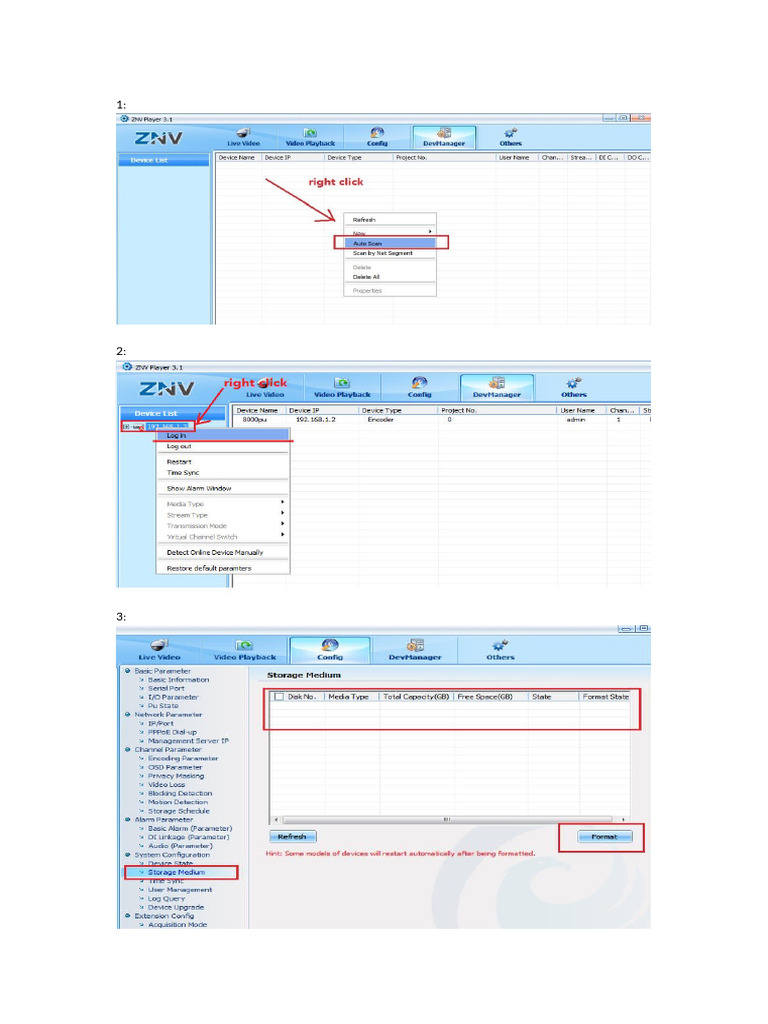 How To Config The NVR and Camera | PDF