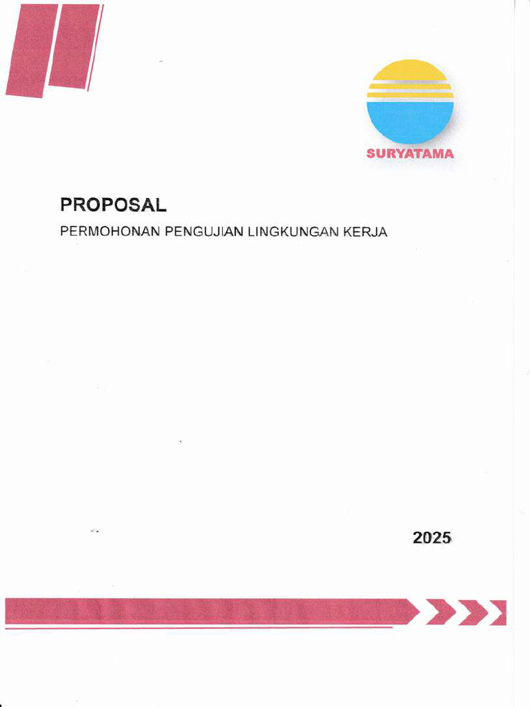 Proposal - Permohonan Pengujian Lingkungan Hidup | PDF
