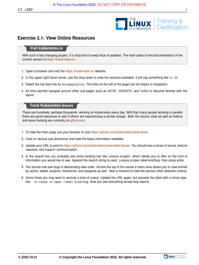 Kubernetes Online Resources Guide | PDF