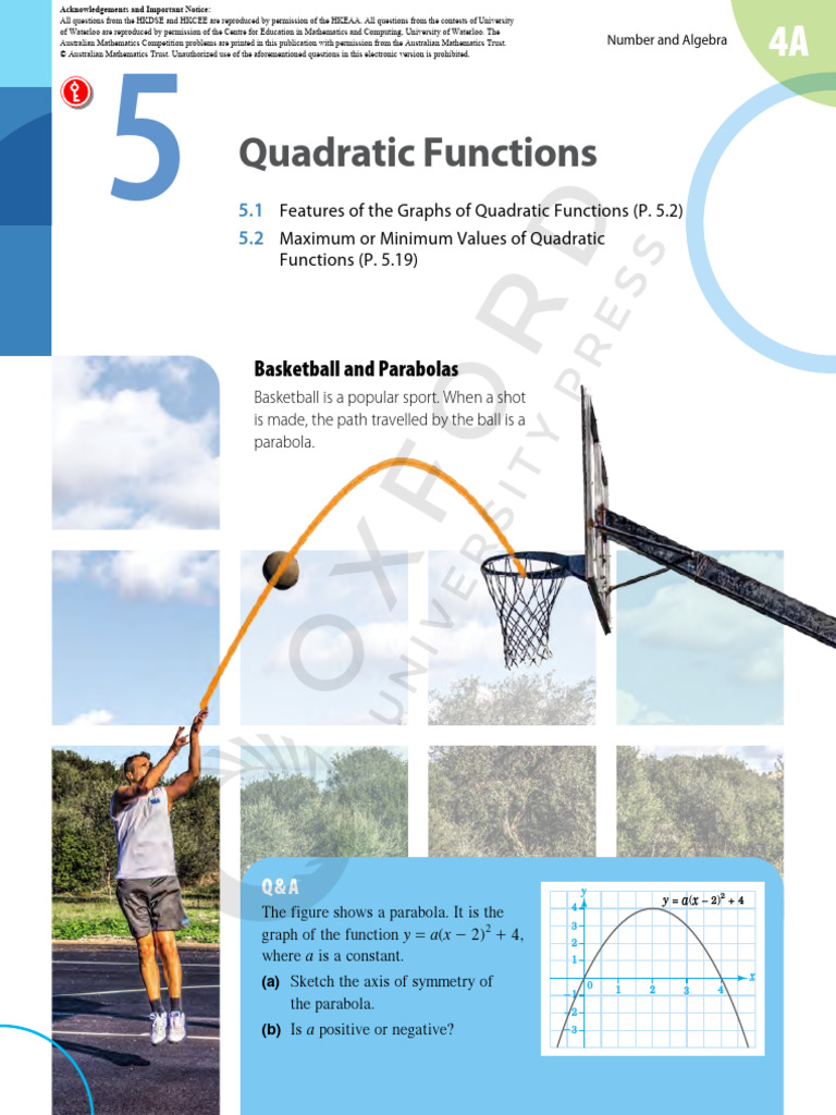 Quadratic Functions: Basketball and Parabolas | PDF | Quadratic ...