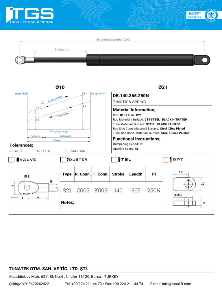 T-Motion Spring Specifications and Details | PDF | Metals | Transition ...